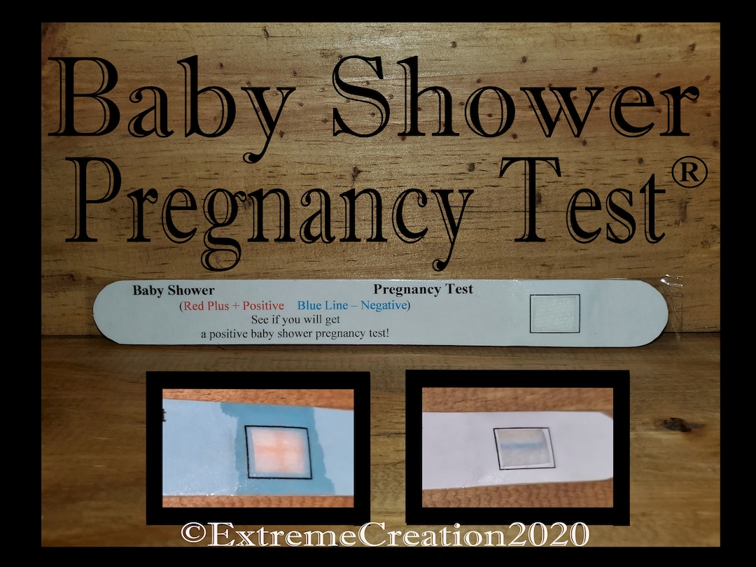 Pregnancy Test Game Baby Shower Game Baby Shower Games - Etsy