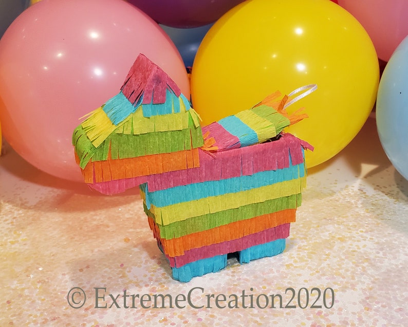 Donkey Mini Pinata Donkey Pinata Party Favor Fiesta - Etsy