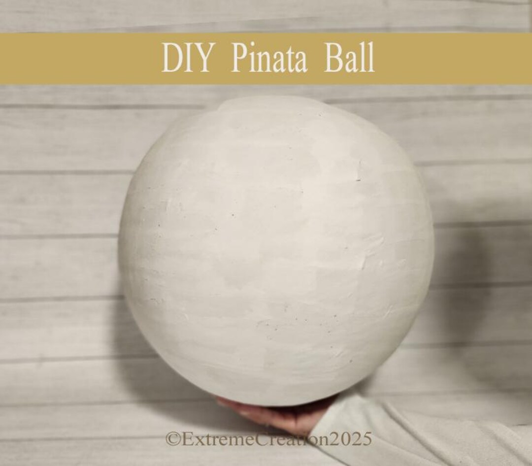 Plain Paper Mache Ball - Piñata Ball - 47 to 49 Inches in Circumference ...