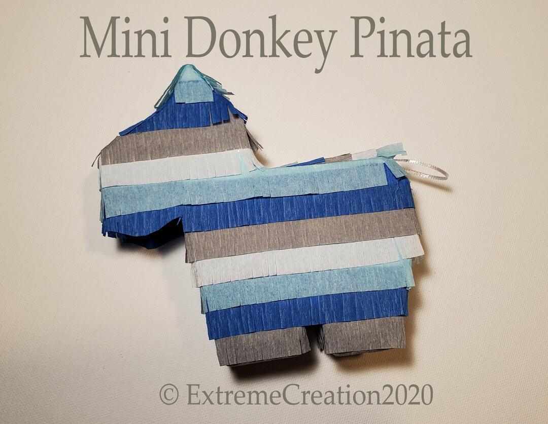 Donkey Mini Pinata - Pink - Donkey Pinata - Party Favor - Fiesta - Mini ...