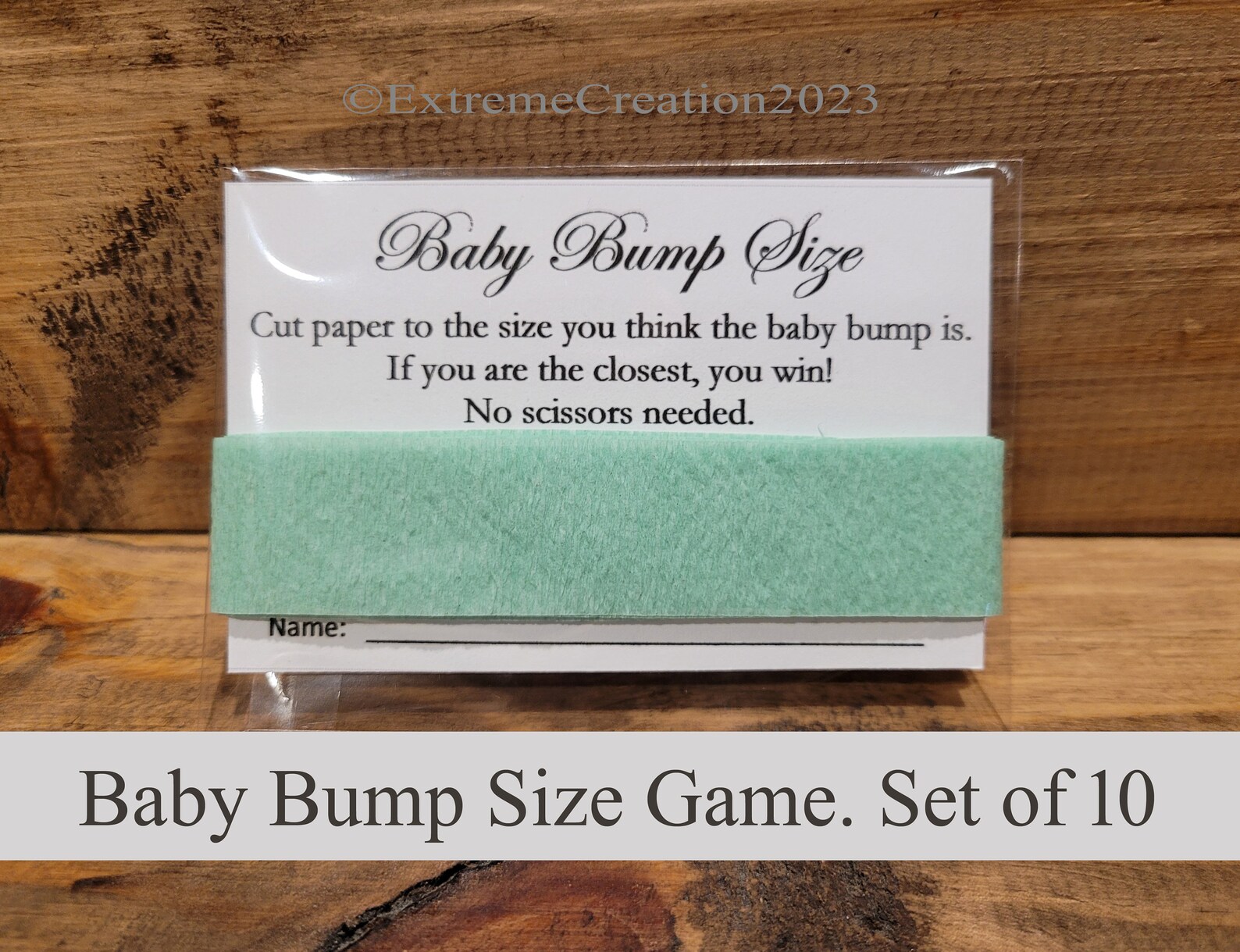 Baby Bump Size Game Baby Shower Game Measure Mommy's - Etsy