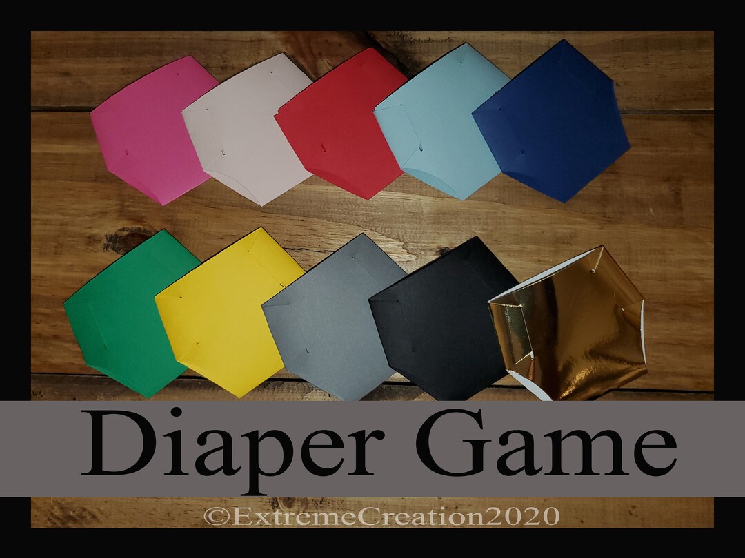 Diaper Game - Baby Shower Game - Baby Diaper - Dirty Diaper - Fun Baby ...