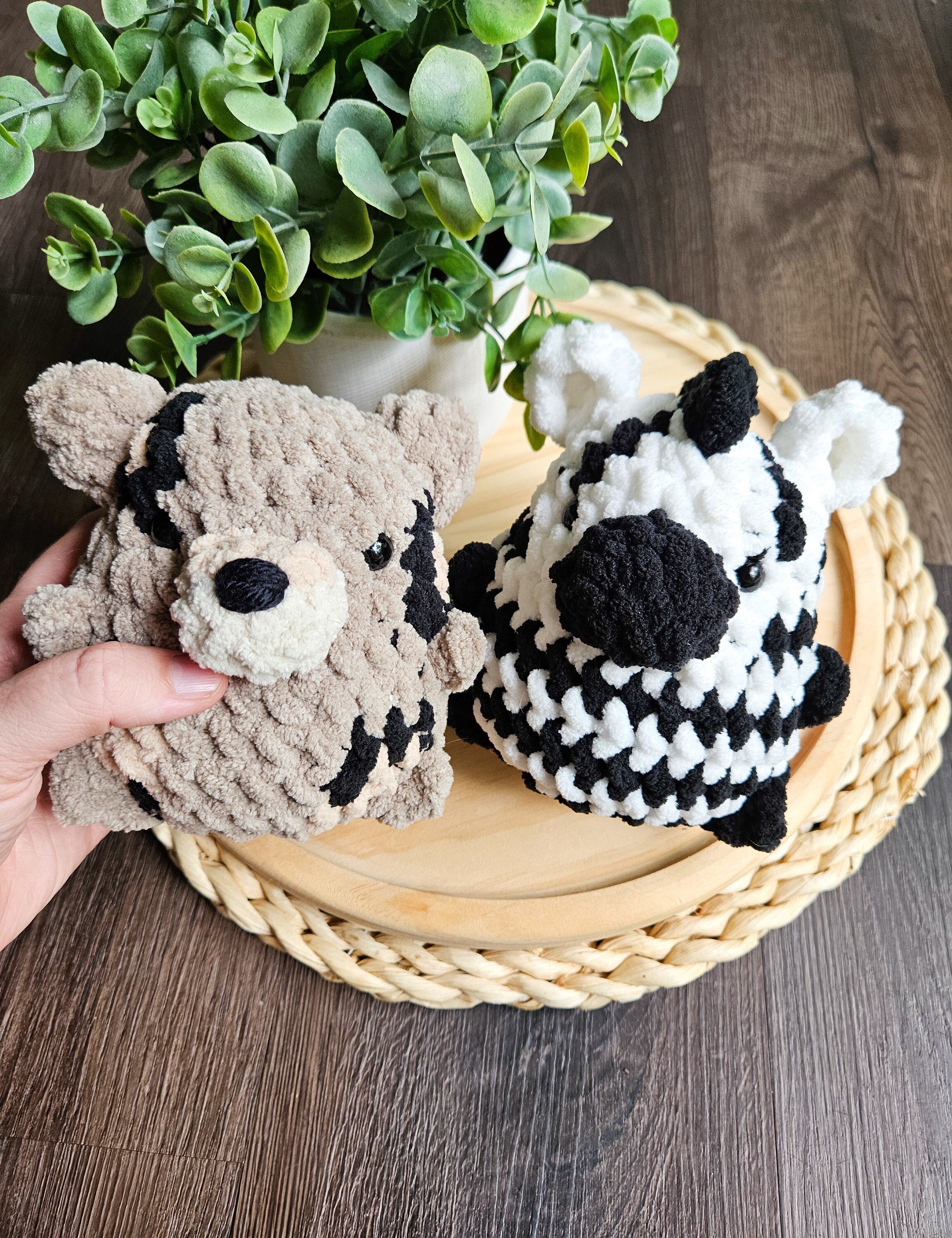 Mini Chubby Safari Animals Crochet Safari Crochet Zoo Plushie Safari ...