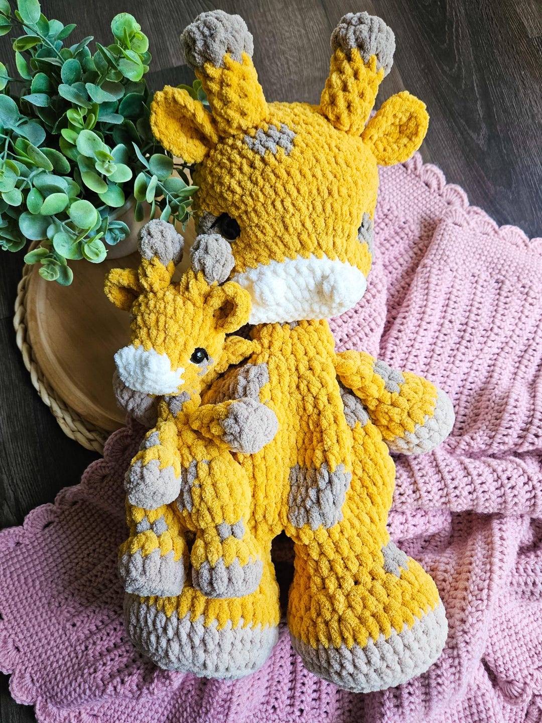 Crochet Giraffe | Handmade Giraffe Lovey | Mini Giraffe Snuggler ...