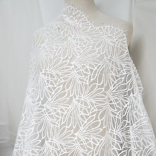 White Lace Fabric - Etsy