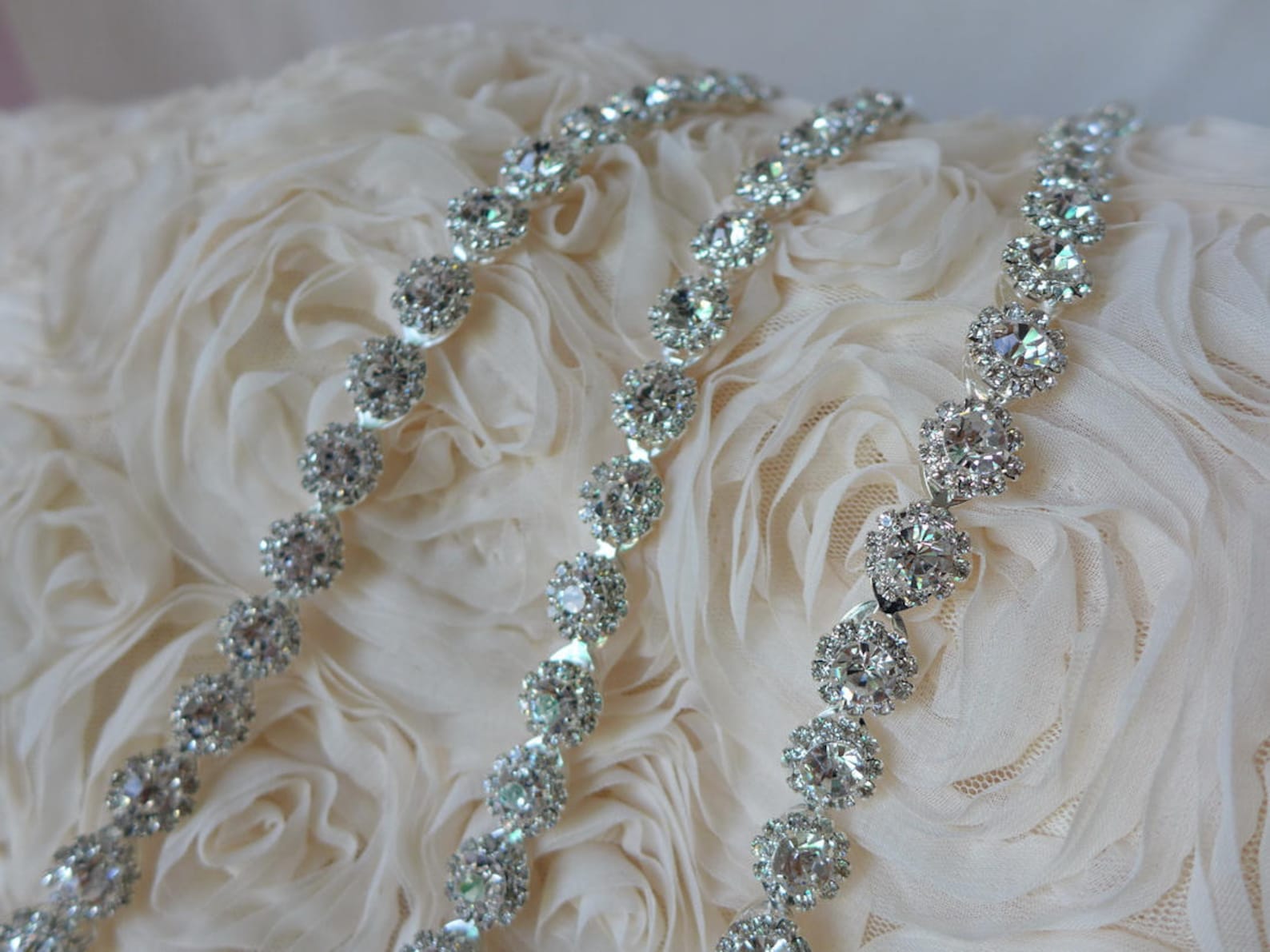 Rhinestone Trim by the Yard Rhinestone Belt Trim Bridesmaid - Etsy
