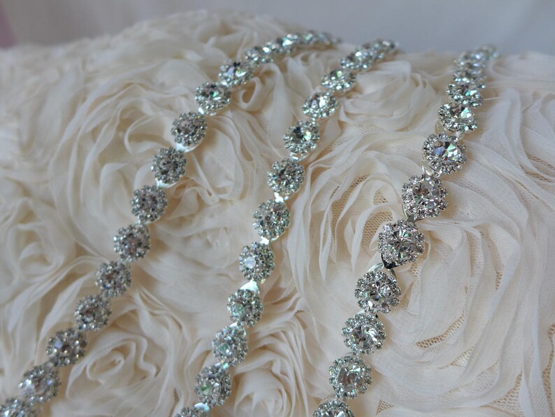 Rhinestone Trim by the Yard Rhinestone Belt Trim Bridesmaid - Etsy