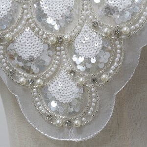 Beaded Applique, Shell Motifs, Pearls Sequins Sewing Applique for Hats ...