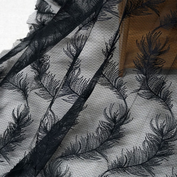 Feather Fabric - Etsy