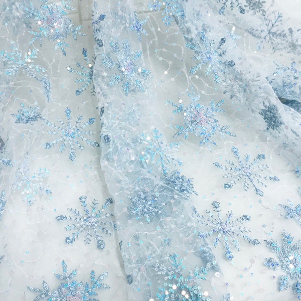 Snowflake Fabric - Etsy