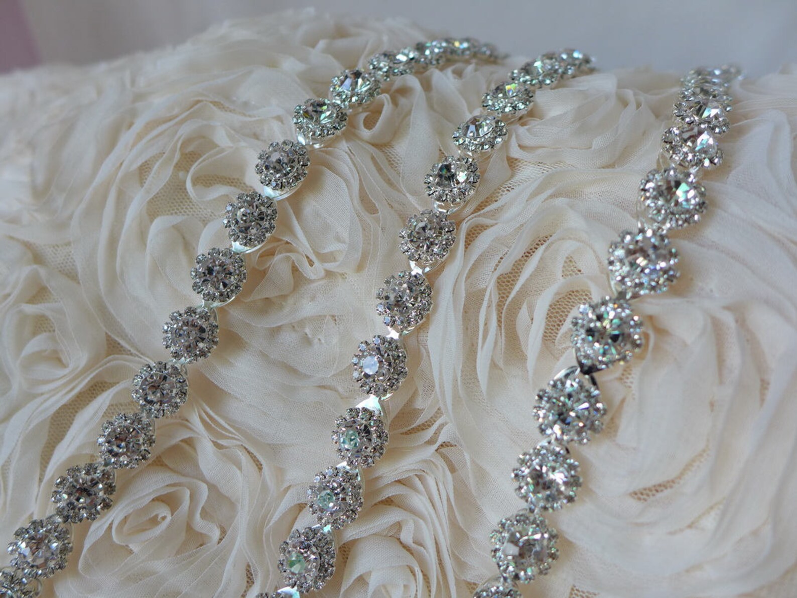 Rhinestone Trim by the Yard Rhinestone Belt Trim Bridesmaid - Etsy