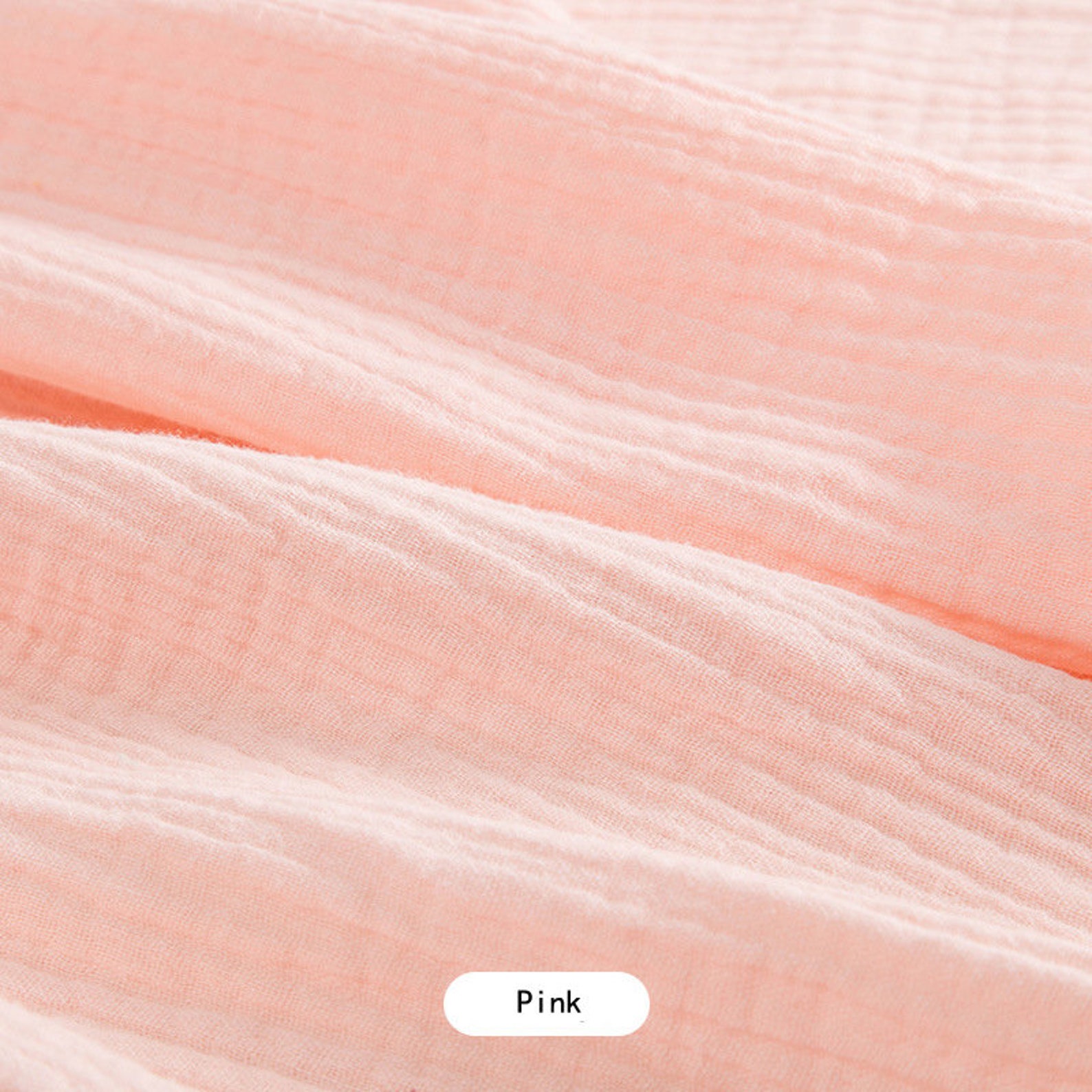 Pink Muslin Fabric Double Layered Gauze Muslin Fabric 100% | Etsy
