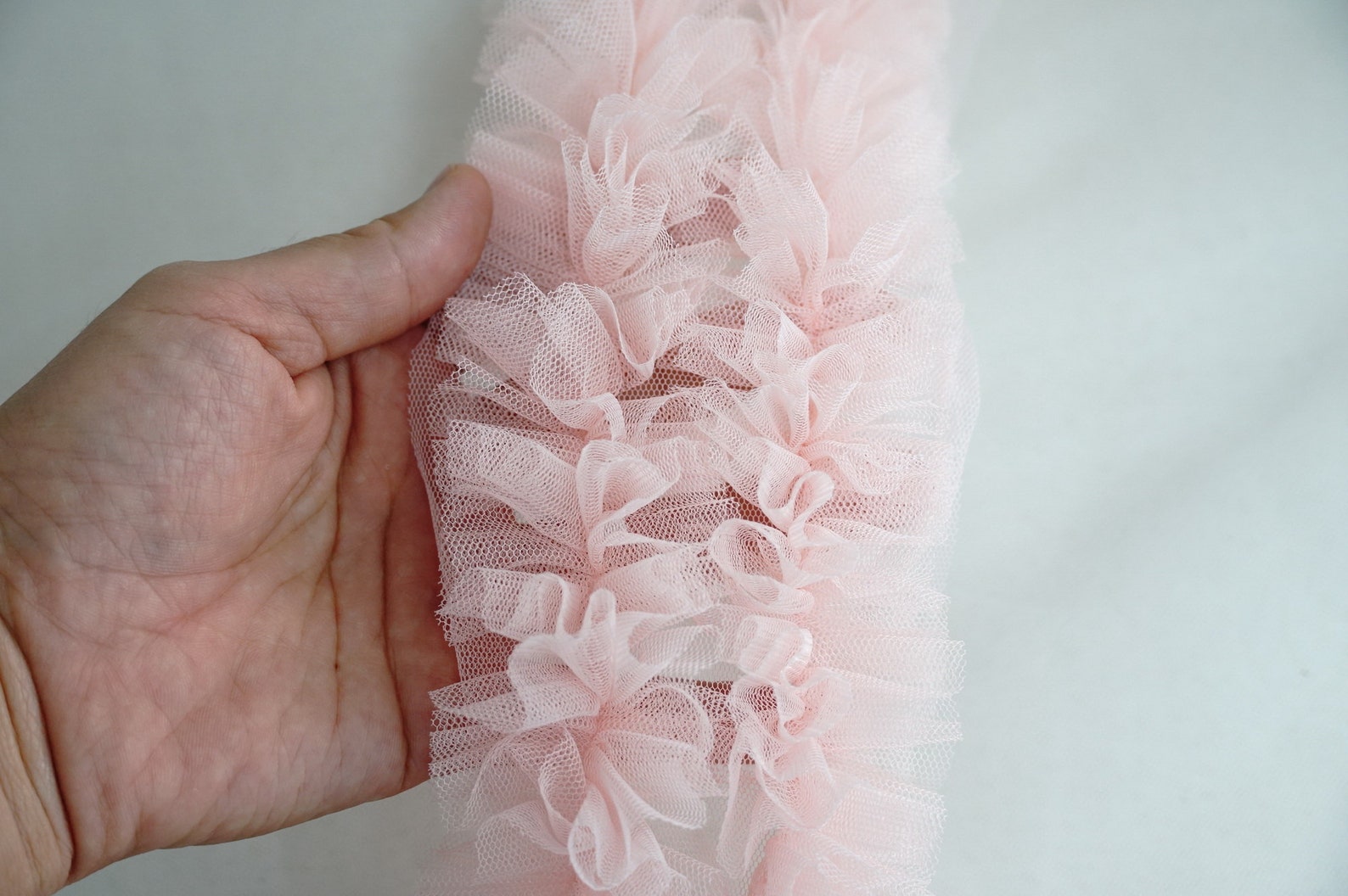 3.5 Wide Pleated Mesh Trim Soft Ruffled Trim for | Etsy