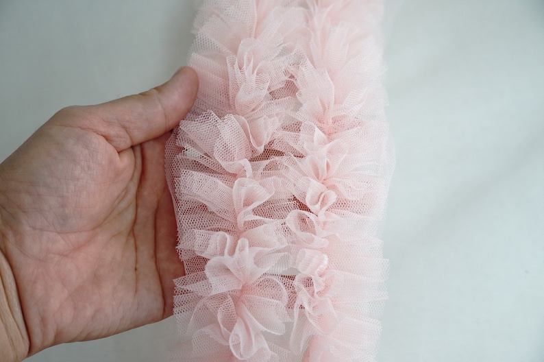3.5 Wide Pleated Mesh Trim Soft Ruffled Trim for - Etsy