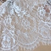 French Chantilly Lace Graceful Rose Flower Lace Delicate Scallops ...