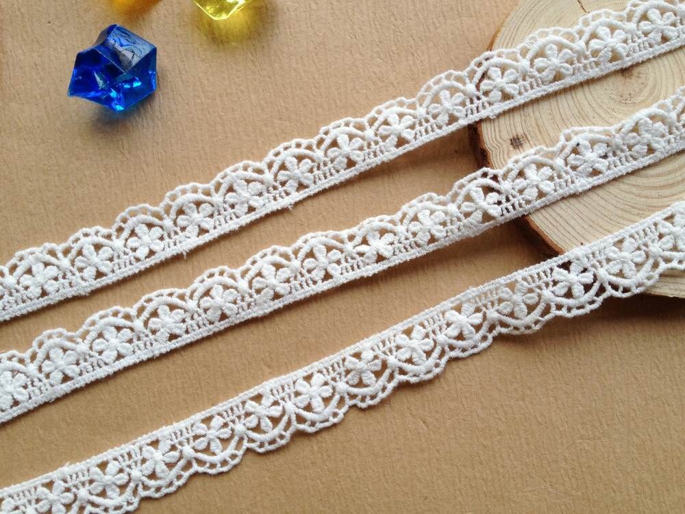 White Cotton Lace Trim Cotton Net Lace Ribbon Trim Mini | Etsy