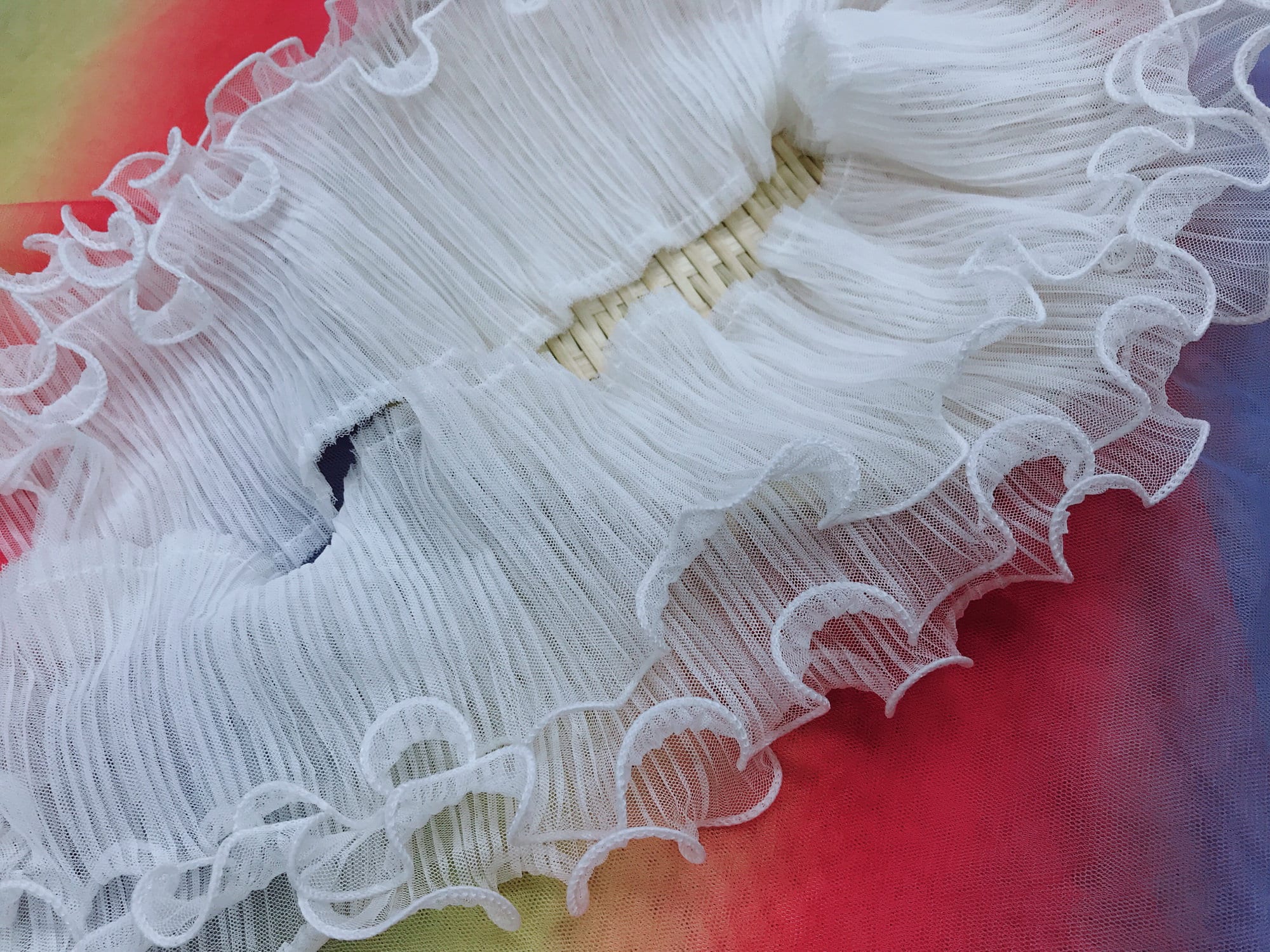 Multi-layered Ruffled Trim Off white Stretch Ruffled Lace | Etsy