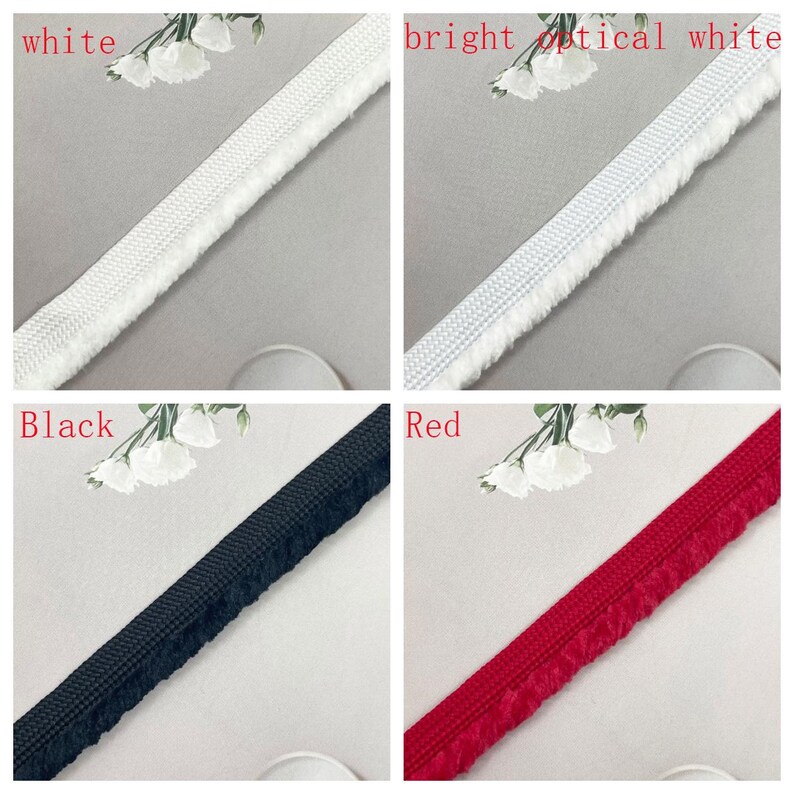 31 Colors - Faux Fur Piping Cord, Soft Cord, Piping Trim for Decorative ...