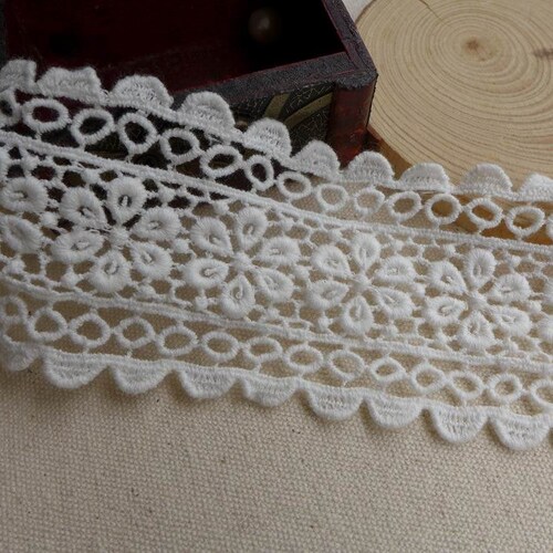 Cotton Lace Trim off White Crochet Cotton Lace Retro - Etsy