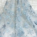 Light Blue Snowflake Fabric Colorful Sequins Embroidery Mesh Fabric for ...