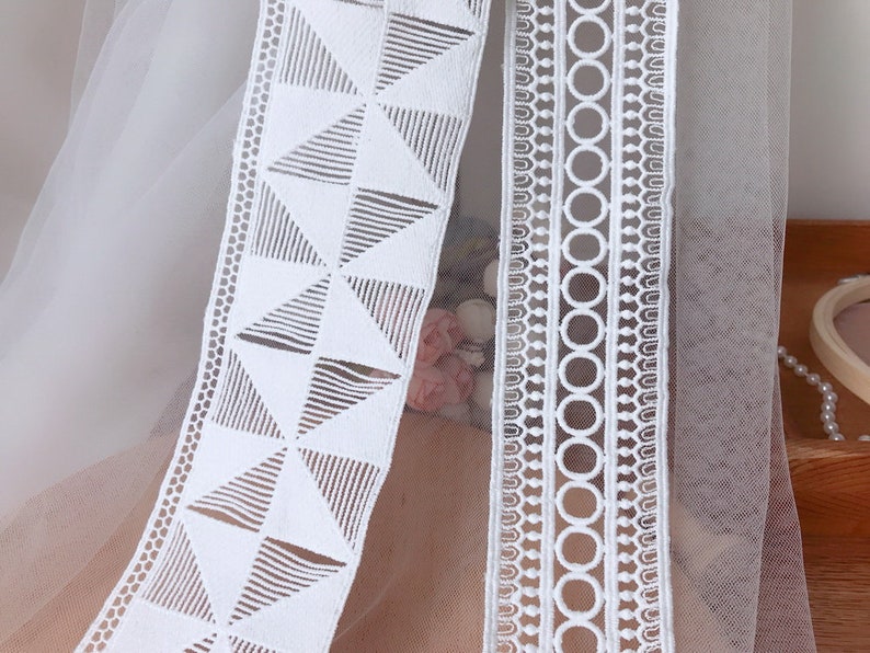 Chic Lace Trim Triangular Trim Lace Crochet Style Circle - Etsy