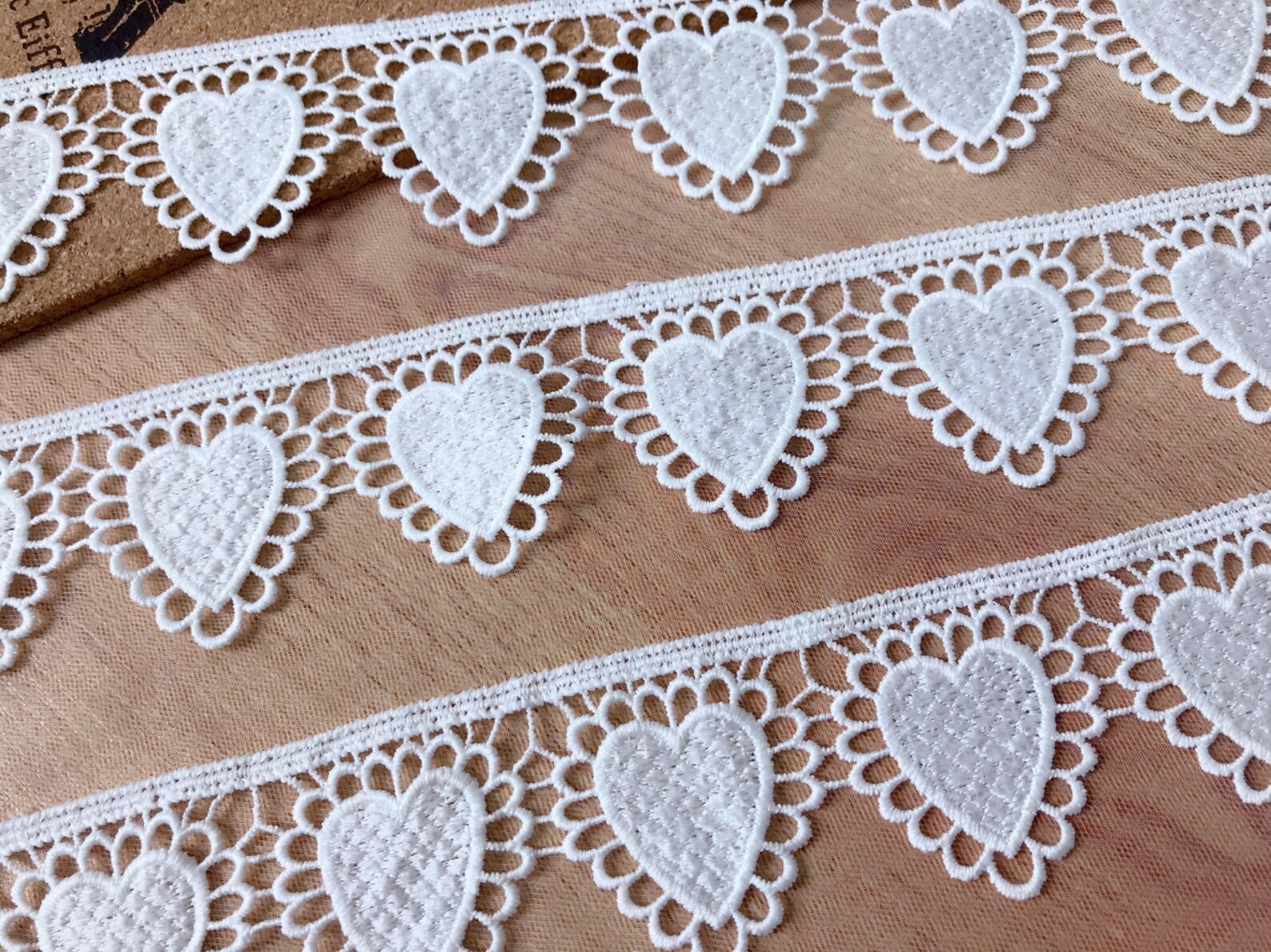 Venice Lace White Love-hearts Lace Trim for Weddings Bridal | Etsy