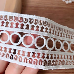 Chic Lace Trim, Triangular Trim Lace, Crochet Style Circle Lace Trim ...