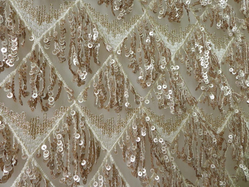 Golden Fringed Lace Gold Sequin Photography Backdrop Tassels | Etsy