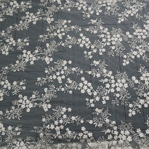 Ivory Floral Lace Embroidery Dress Fabric for Bridal Couture, Wedding ...