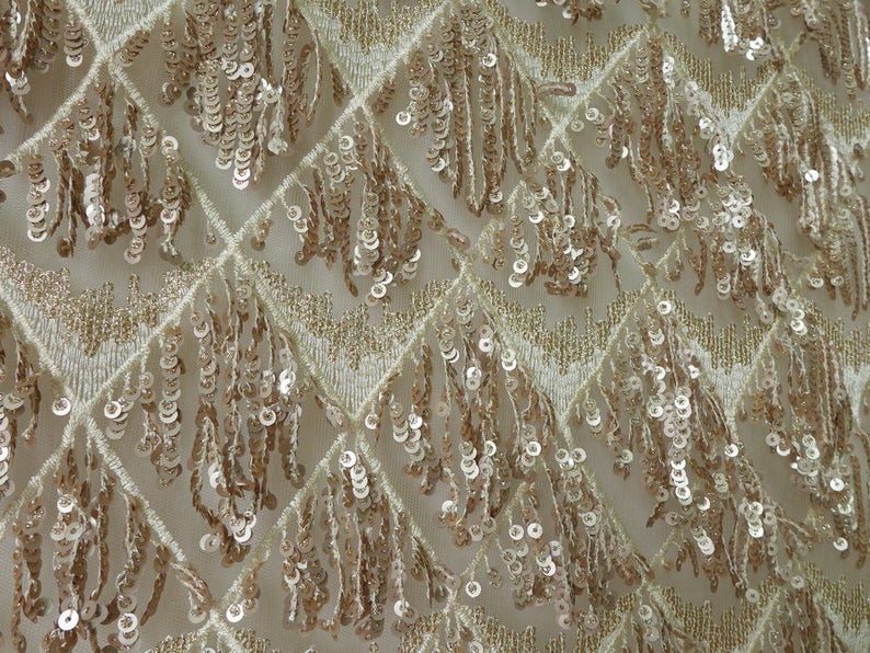 Golden Fringed Lace Gold Sequin Photography Backdrop Tassels - Etsy