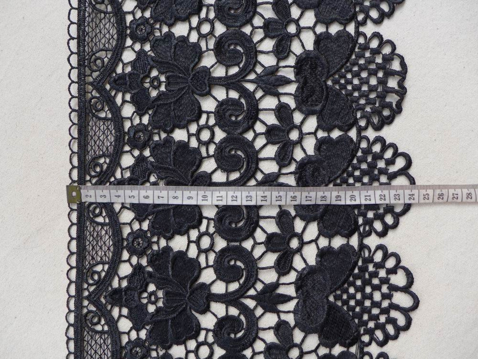 Retro Black Lace Guipure Lace Hollowed Lace Fabric Trim by the - Etsy