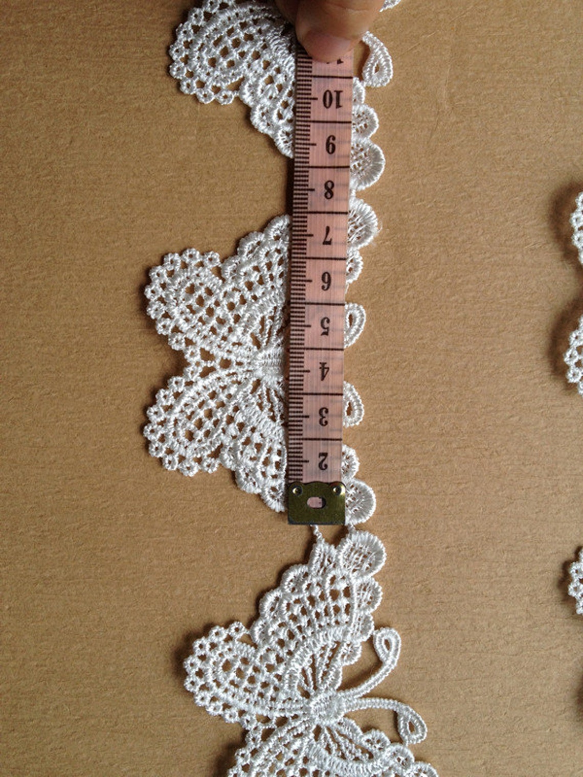 SALE White Lovely Butterfly Lace Trim Venice Lace Butterfly - Etsy