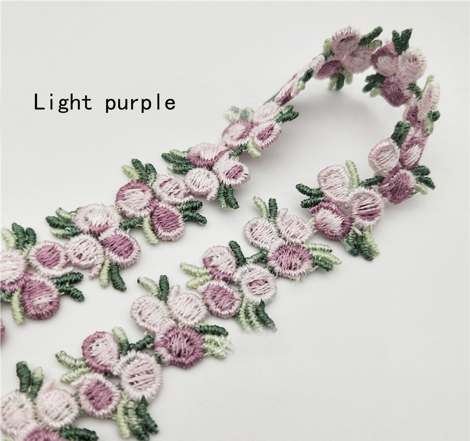 Delicate Floral Rococo Cherry Trim, Vintage Style Embroidered Lace ...