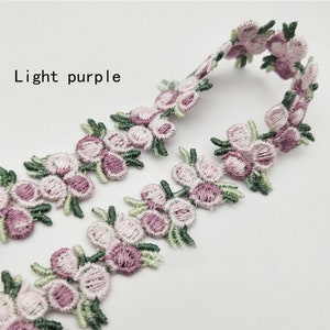 Delicate Floral Rococo Cherry Trim, Vintage Style Embroidered Lace ...