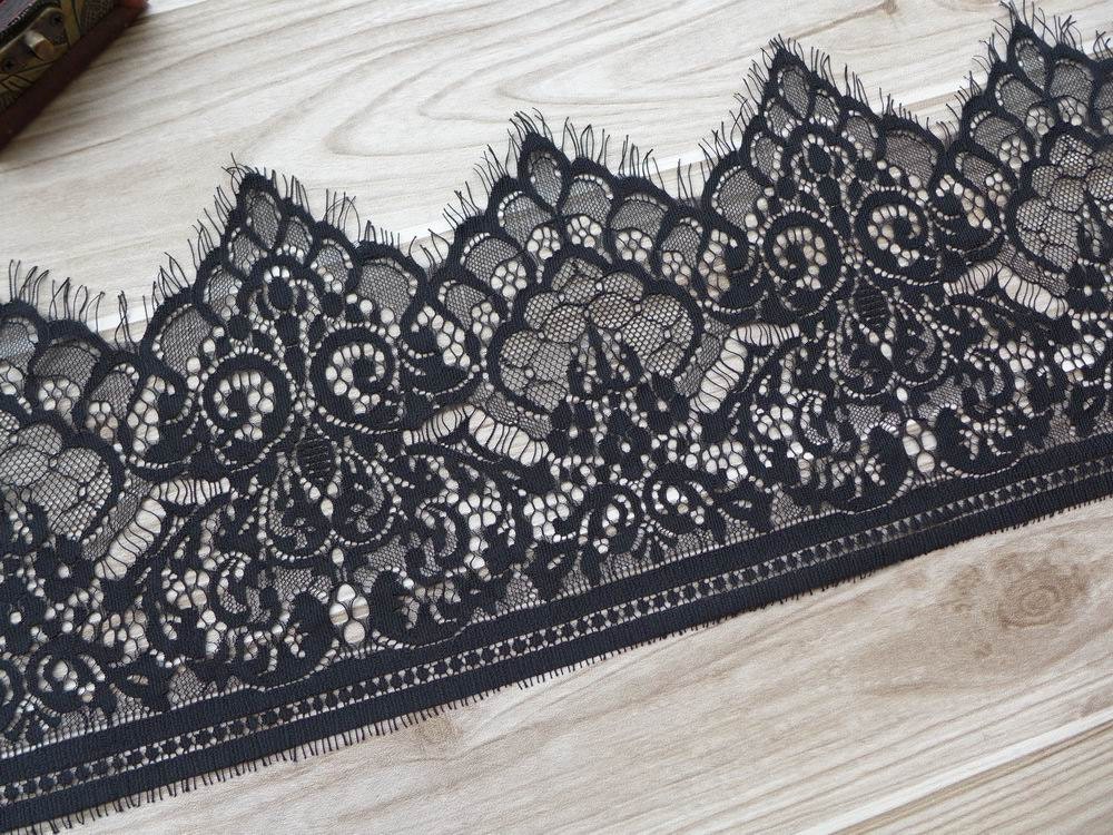 Black Lace Vintage Inspired Chantilly Lace Black Bridal - Etsy