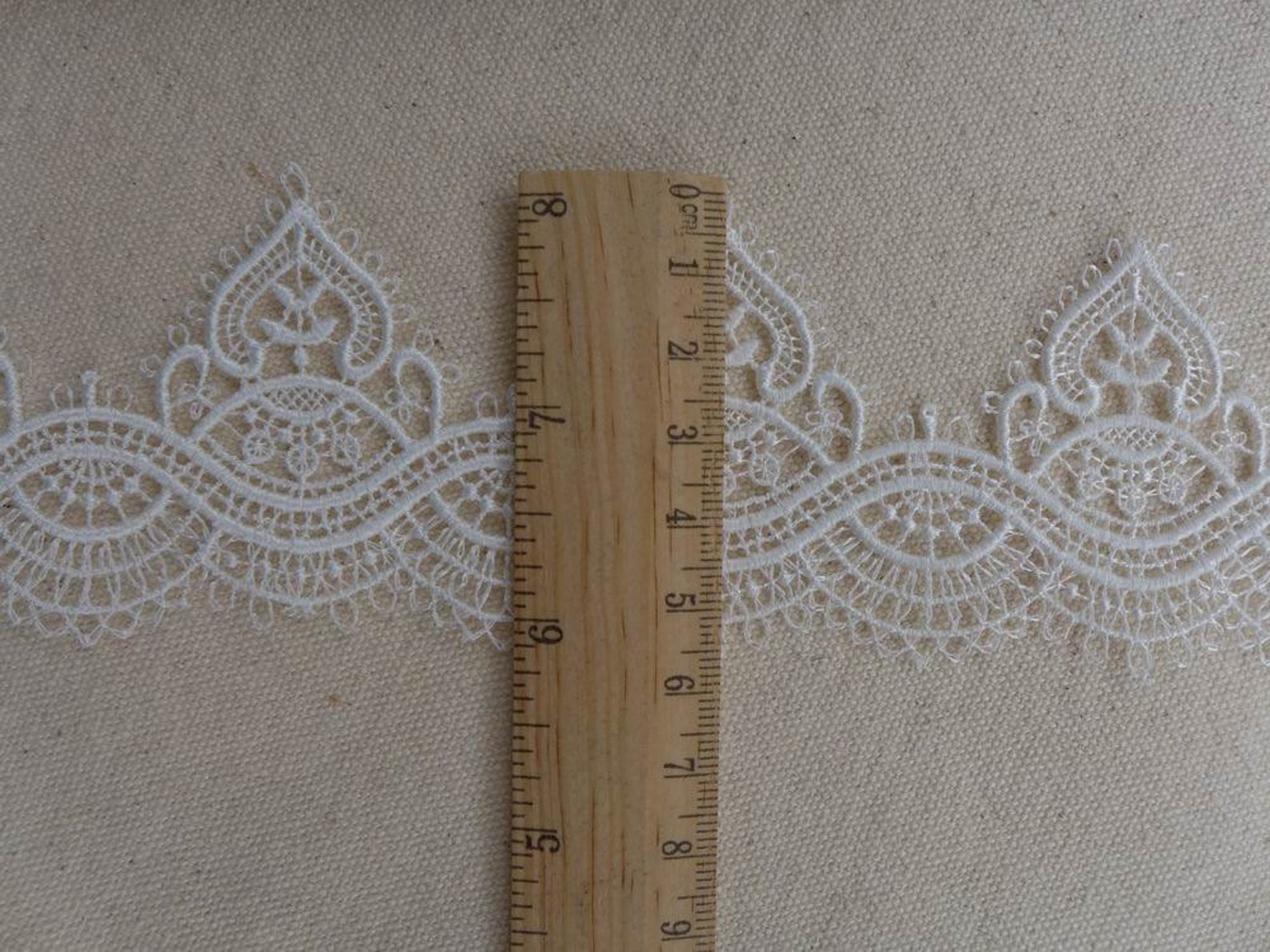 Delicate White Lace Fabric Trim Vintage White Lace Trim for - Etsy