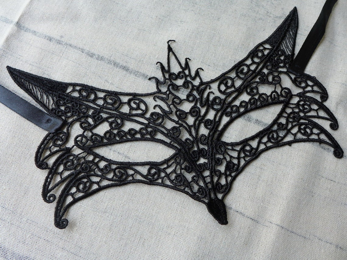 Sexy Black Fox Mask for Masquerade Wedding Carnival Party | Etsy