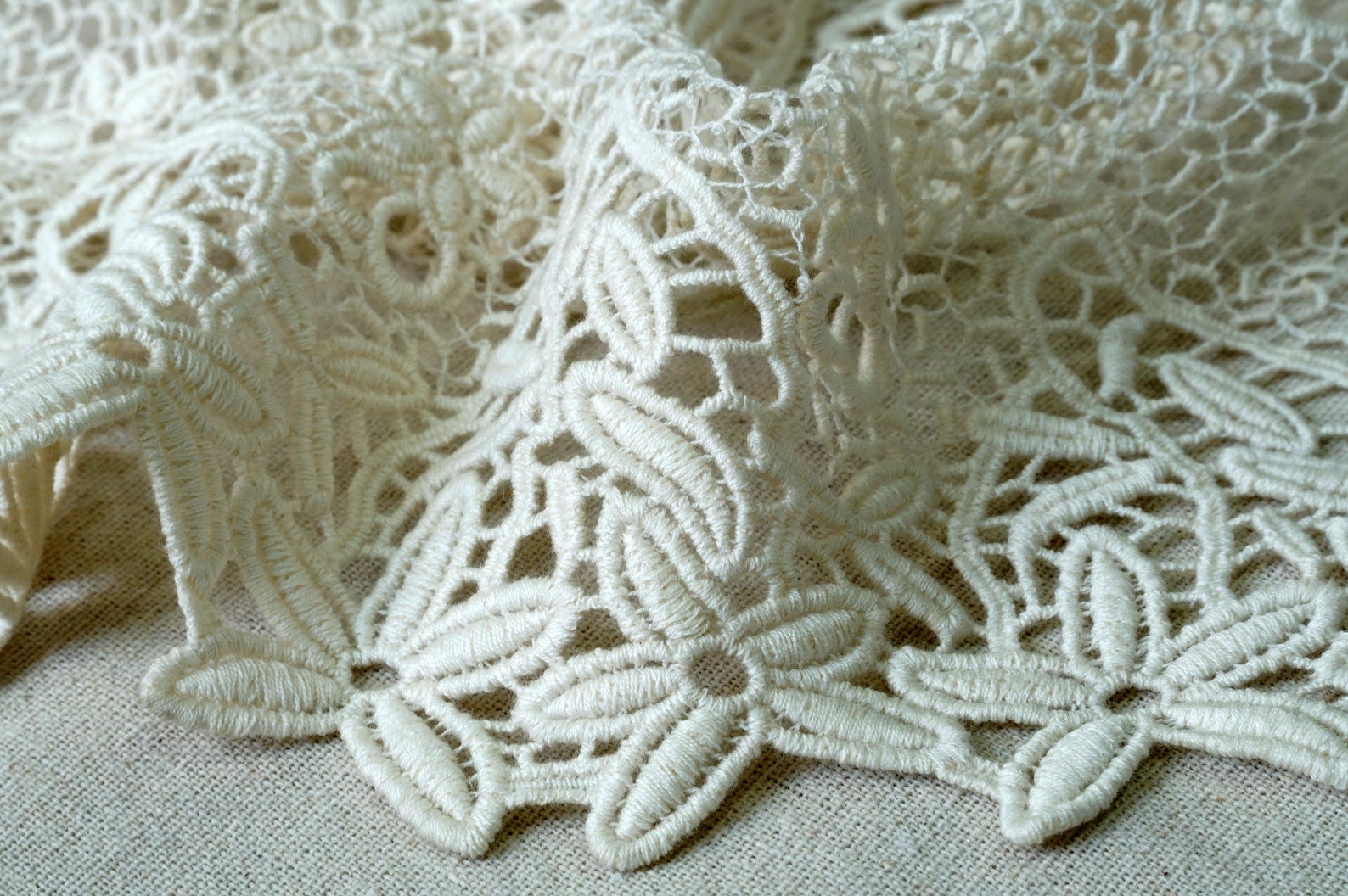 Retro Lace Beige Cotton Crochet Lace Trim for Girl Dress Boho - Etsy