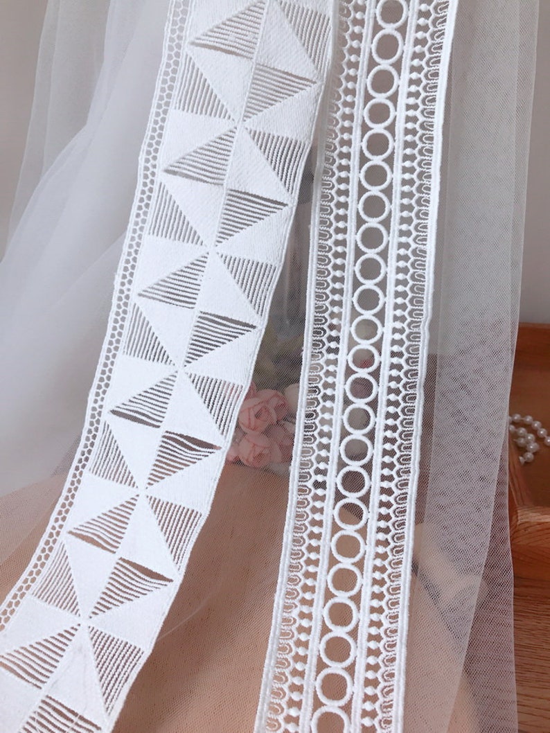 Chic Lace Trim Triangular Trim Lace Crochet Style Circle - Etsy