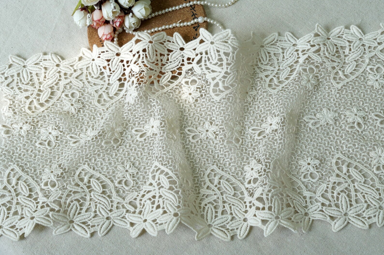 Retro Lace Beige Cotton Crochet Lace Trim for Girl Dress Boho - Etsy