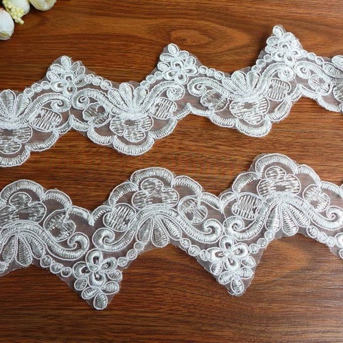 Bridal Lace Trim Off-white Lace Trim Eyelash Lace Alencon - Etsy