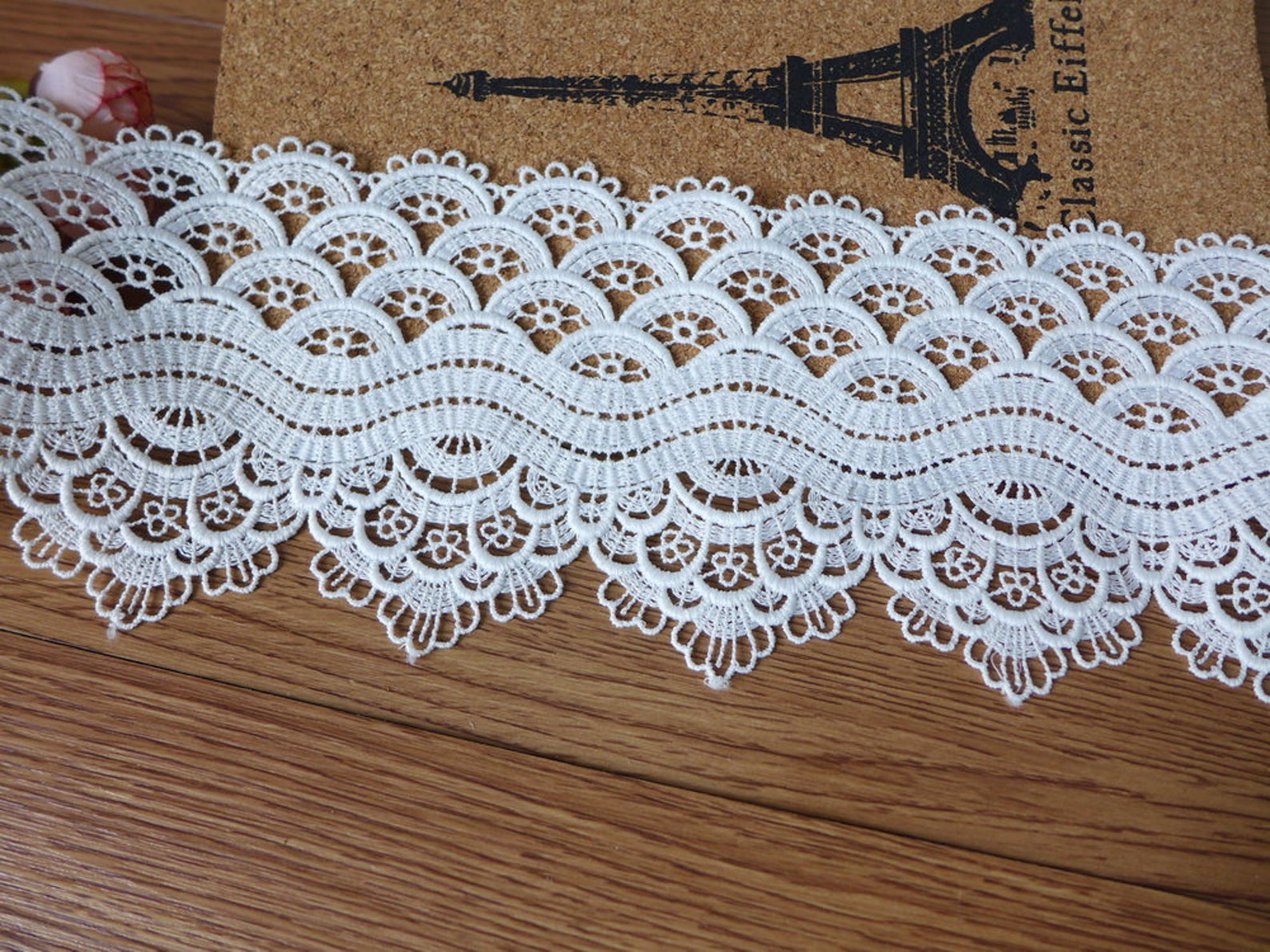 Venice Lace off White Wave Trim Lace Crochet Style Scallop | Etsy