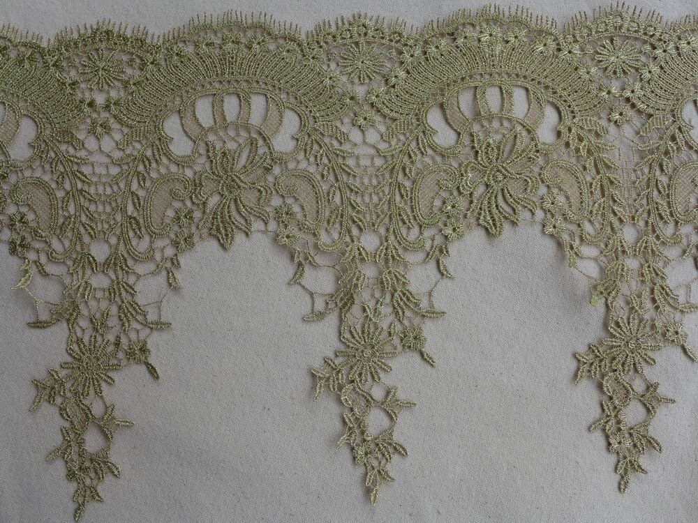 Vintage Gold Lace Antique Floral Embroidered Lace Trim With - Etsy