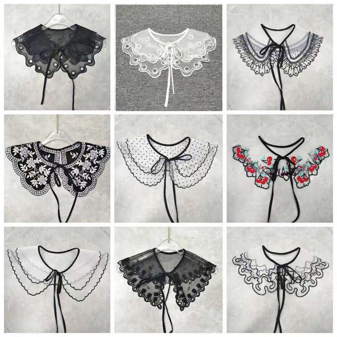 Lace Collar Applique / Embroidery Lace Neckline Collar / Removable Fake ...