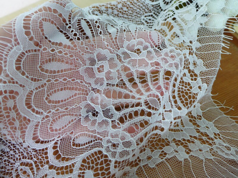 Romantic French Chantilly Lace in off White for Wedding Gown, Bridal ...