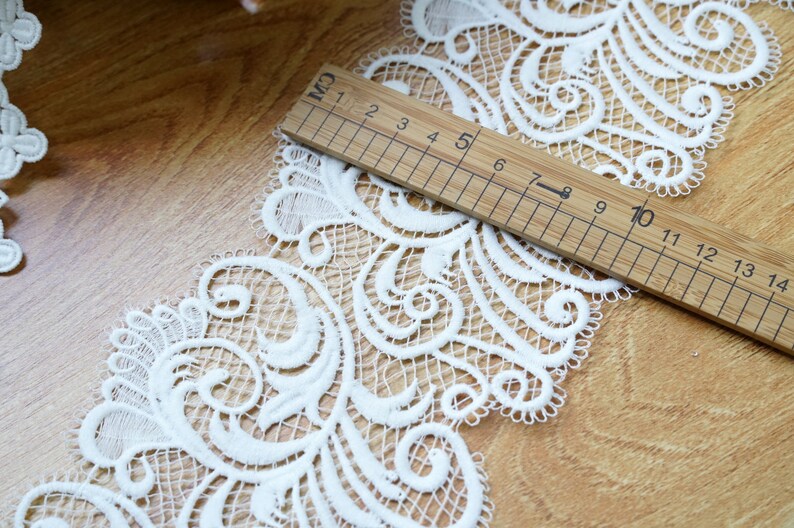 Retro Guipure Venice Lace Trim in White for Skirts Prom | Etsy