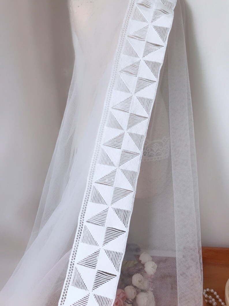 Chic Lace Trim Triangular Trim Lace Crochet Style Circle - Etsy