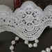 Vintage White Lace Trim, Retro Rococo Lace, Scalloped and Circle Design ...