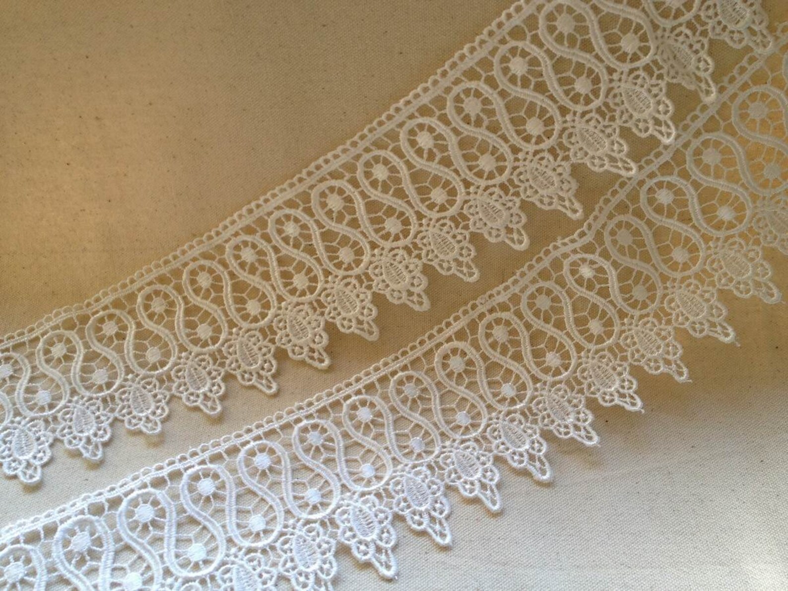 1 Yard White Lace Venice Lace Trims Victorian Bridal Wedding Lace Trim ...