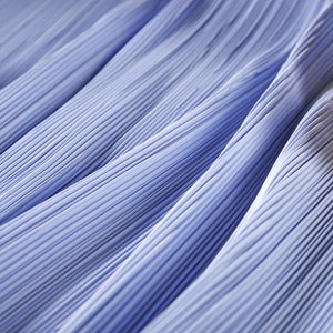 Chic Stiff Pleated Fabric, off White / Black Pleated Polyester Fabric ...